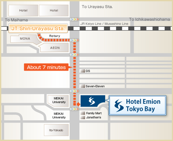 Access | Hotel Emion TOKYO BAY/Tokyo Disney Resort Partner Hotel ...